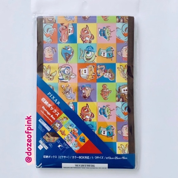 Disney | Party Supplies | Disney Pixar Characters Foldable Storage Box ...